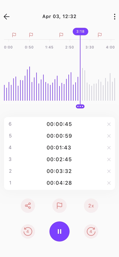 Voice Recorder App UI Kit for Figma, Sketch & XD | UIworkshop