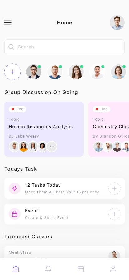 Group Study App UI Kit for Figma, Sketch & XD | UIworkshop