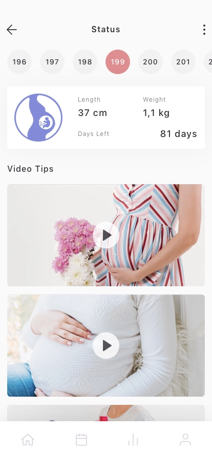 Pregnancy Tracker Mobile App UI Kit for Figma, Sketch & XD | UIworkshop