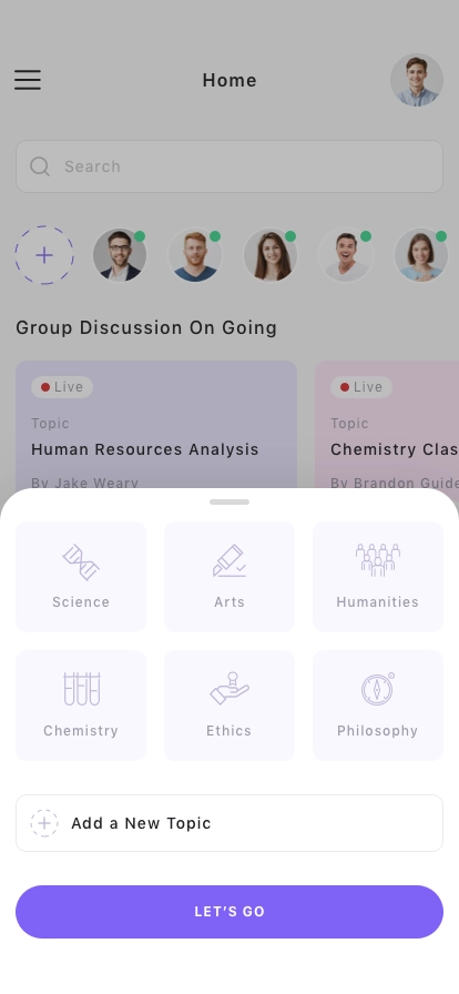 Group Study App UI Kit for Figma, Sketch & XD | UIworkshop
