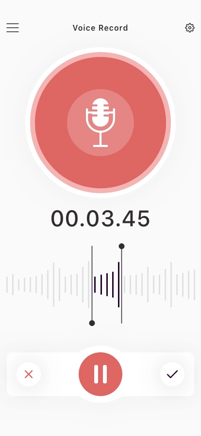 Voice Recorder Mobile App UI Kit for Figma, Sketch & XD | UIworkshop