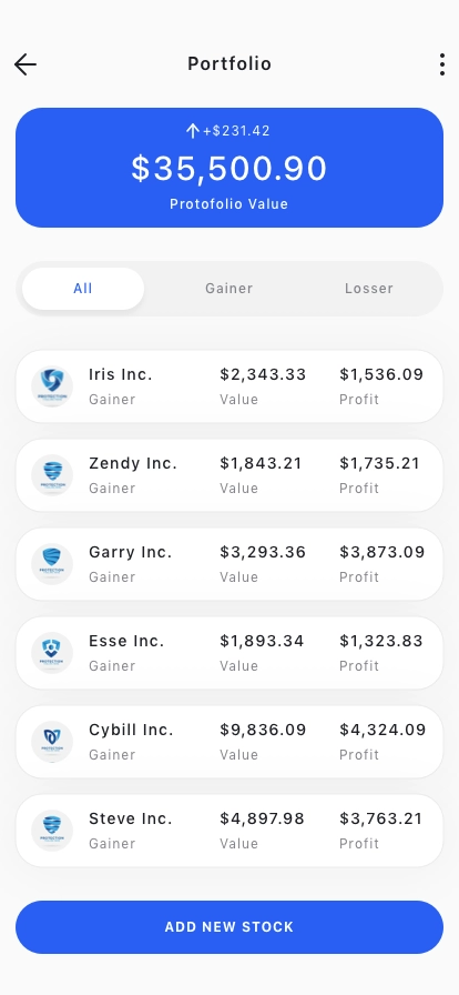 AI Stock Market Mobile App UI Kit for Figma, Sketch & XD | UIworkshop