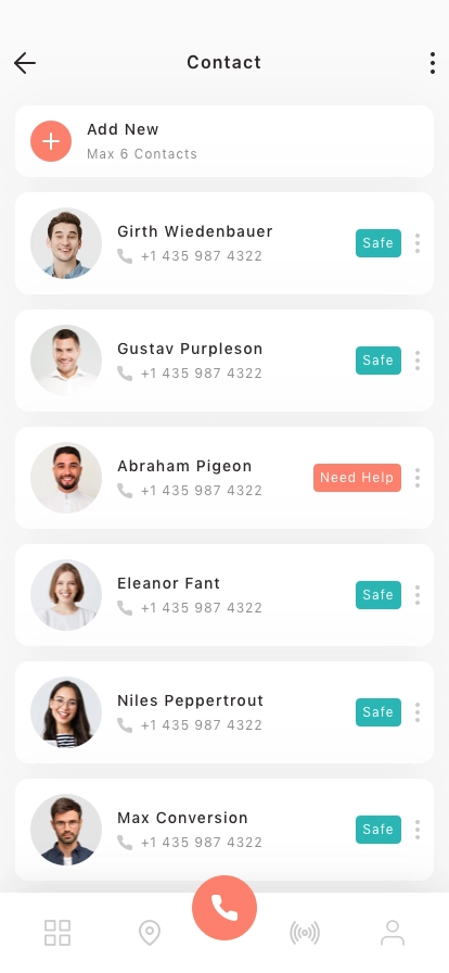 Emergency & SOS Call Mobile App UI Kit for Figma, Sketch & XD | UIworkshop